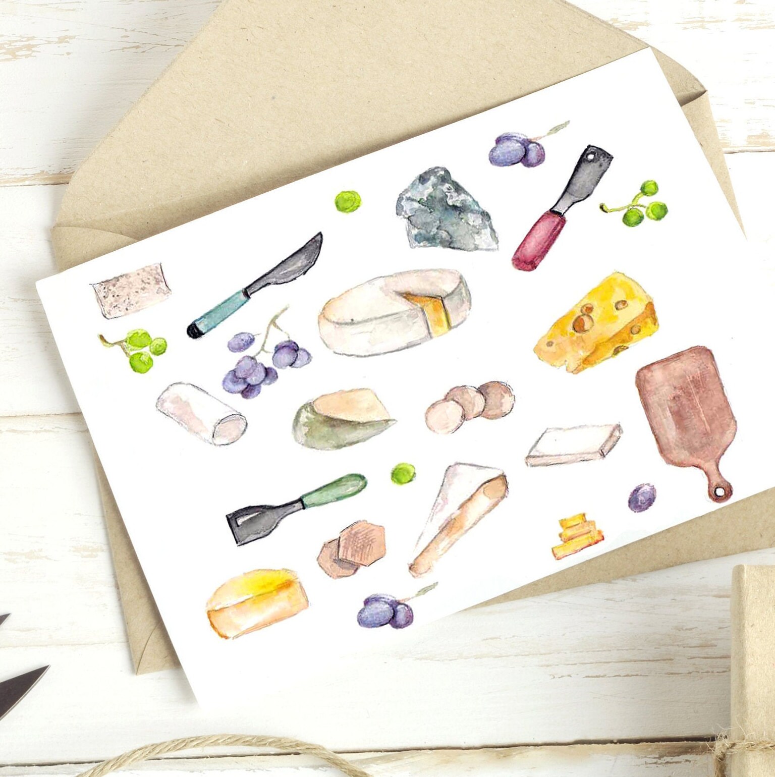 Cheese lover note card Cheesy card Note card set of 10 | Etsy