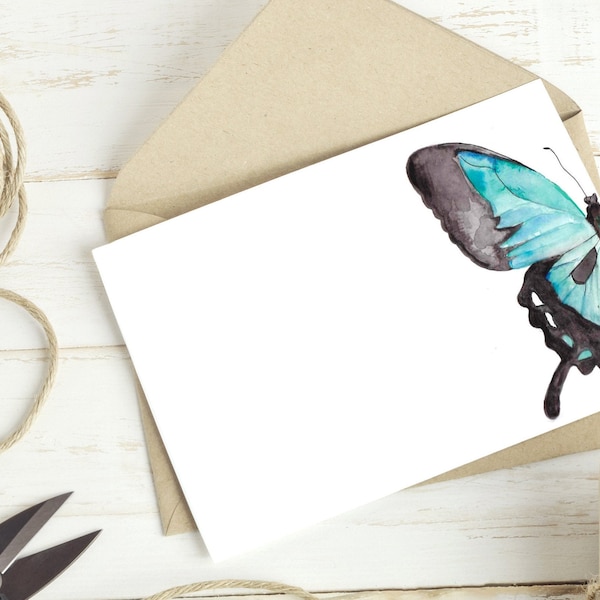 Watercolor Note Card - Etsy