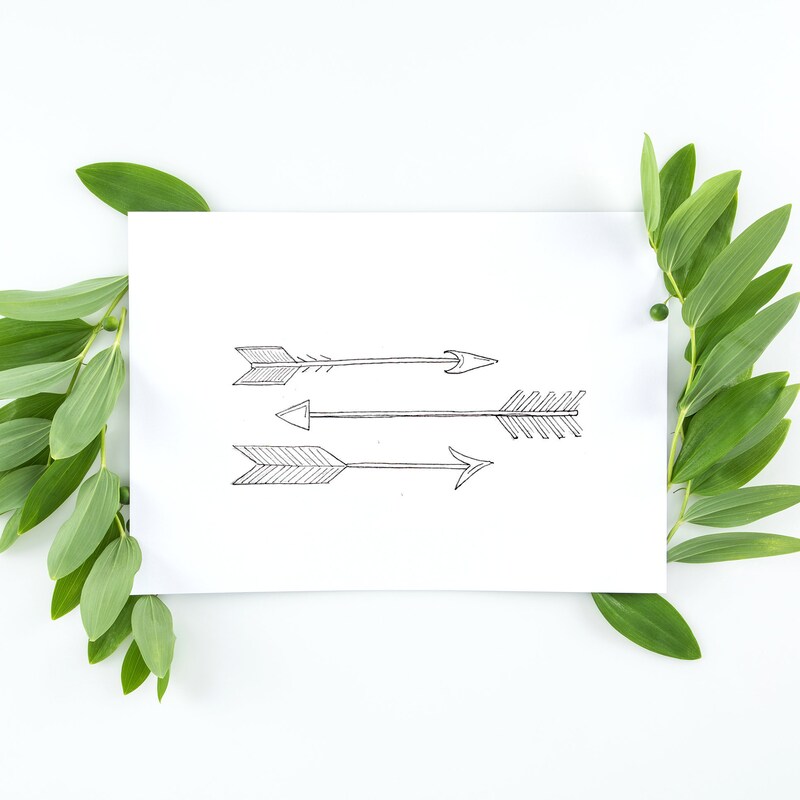 Arrow Note Cards - Etsy