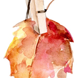 Fall Autumn Watercolor Greeting Cards, Fall Leaves Greeting Note Card ...