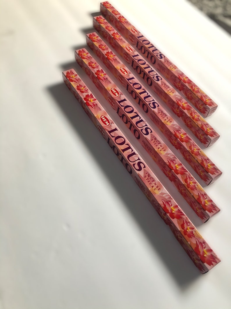 HEM Lotus Incense 8 Pack - Etsy