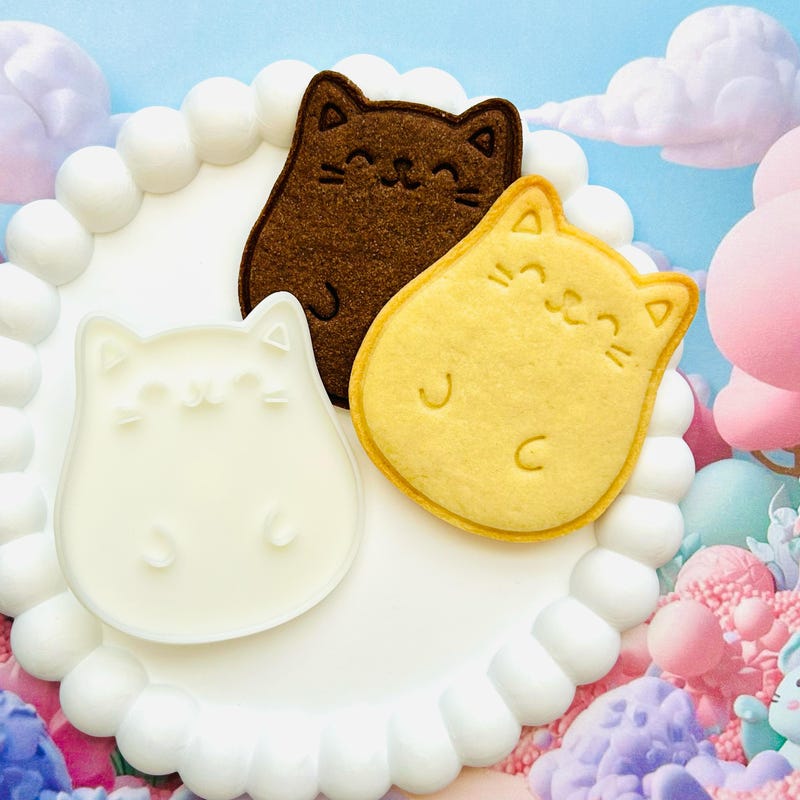 3d Cat Molds Fondant - Etsy