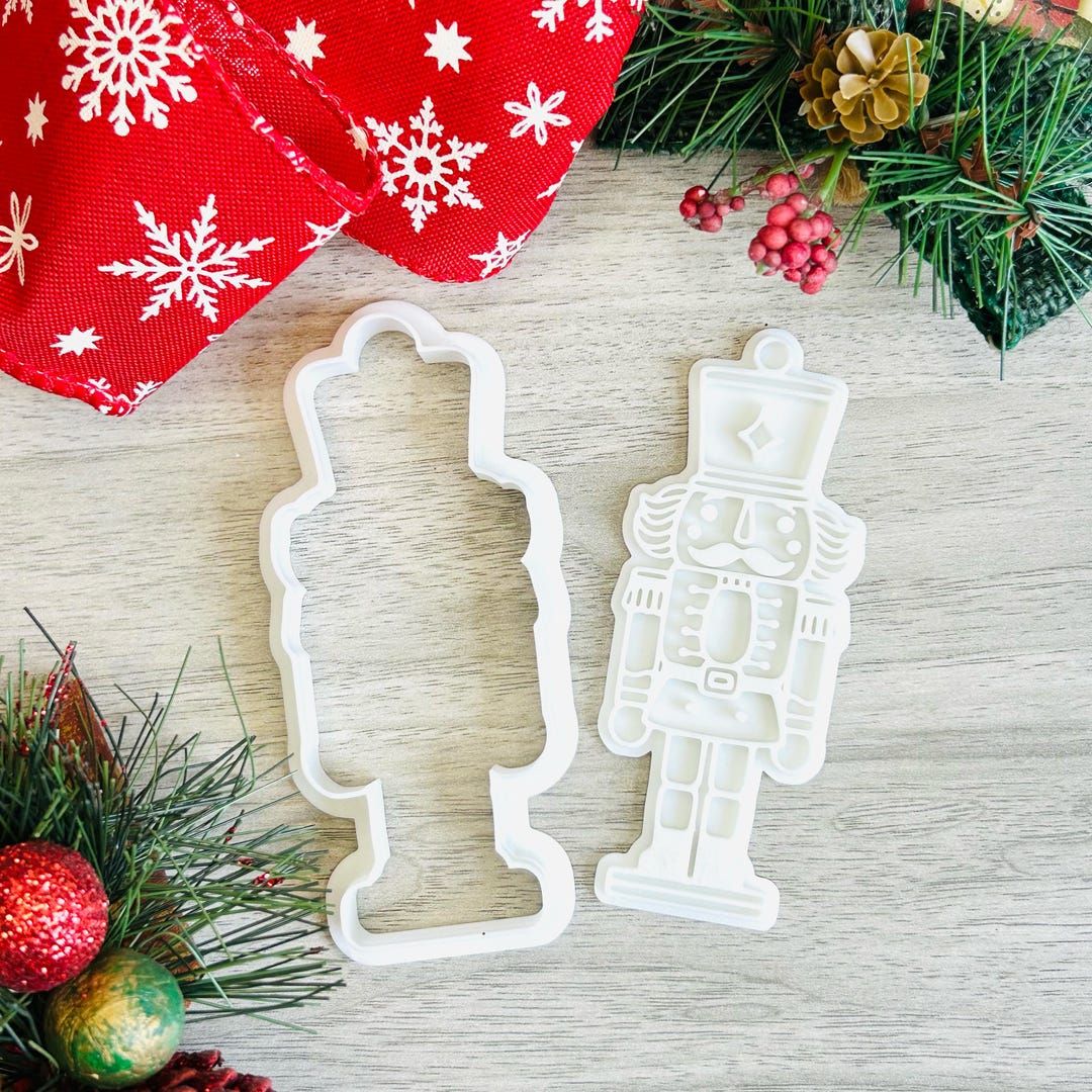 Nutcracker Cookie Cutter and Stamp Set | Christmas Cookie Cutter ...