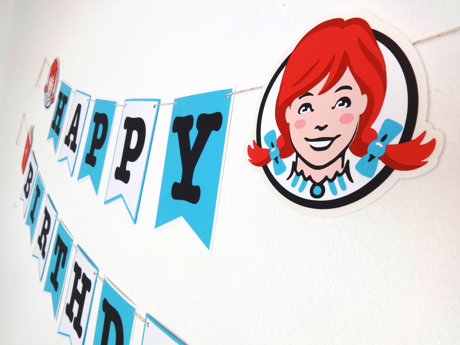 Personalized Wendy's Banner // Custom Wendy's Themed | Etsy