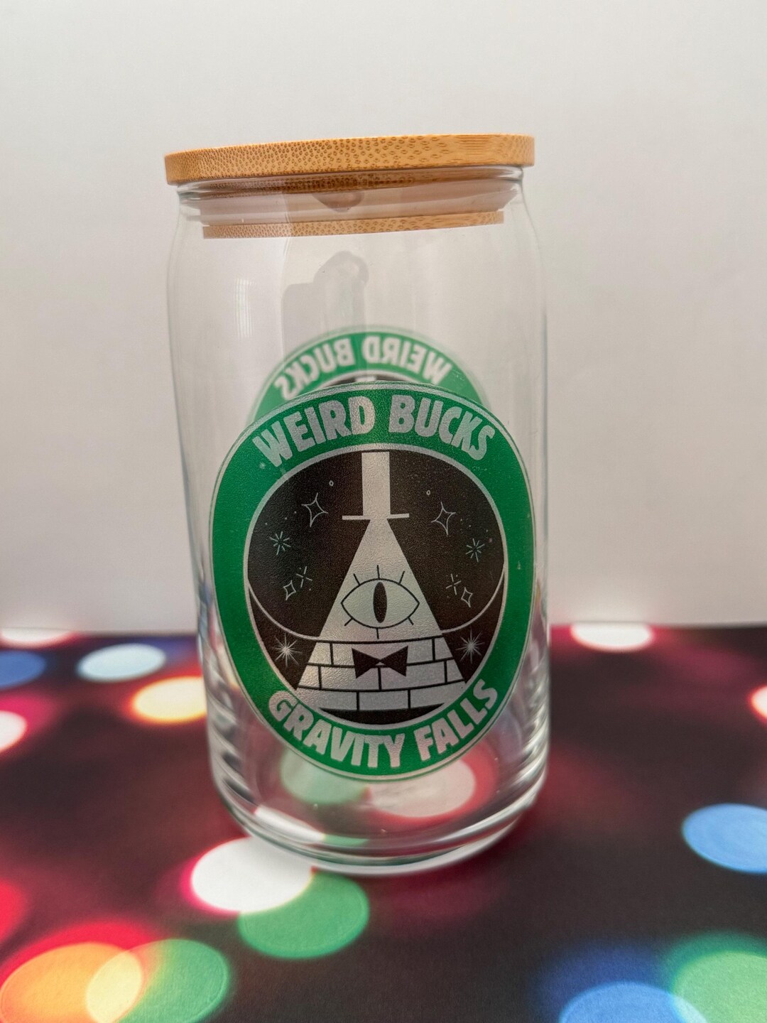 Gravity Falls Inspired Cipher Bill Glass Can 16 Oz for Parties ...