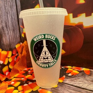 Gravity Falls Inspired Cipher Bill Starbucks Logo Reusable Tumbler - Etsy