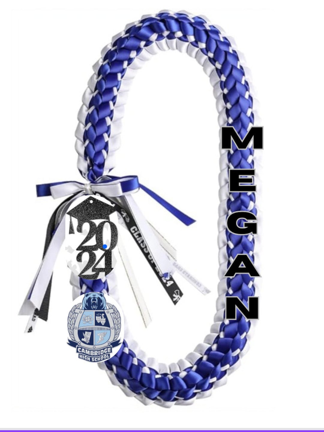 Custom Ribbon Lei for Senior Night, Banquets, Weddings, Graduation ...