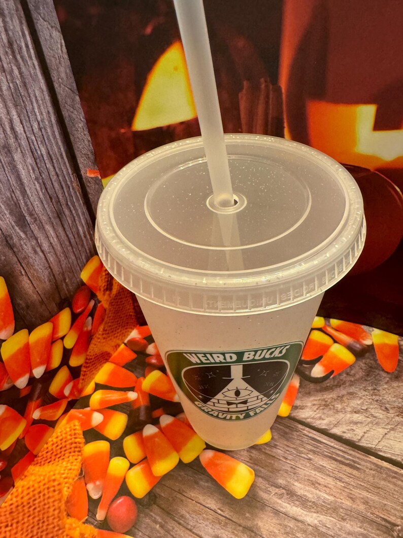 Gravity Falls Inspired Cipher Bill Starbucks Logo Reusable Tumbler - Etsy