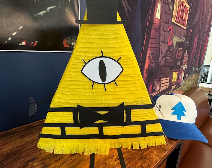 Gravity Falls Inspired Cipher Bill Piñata for Parties Halloween ...