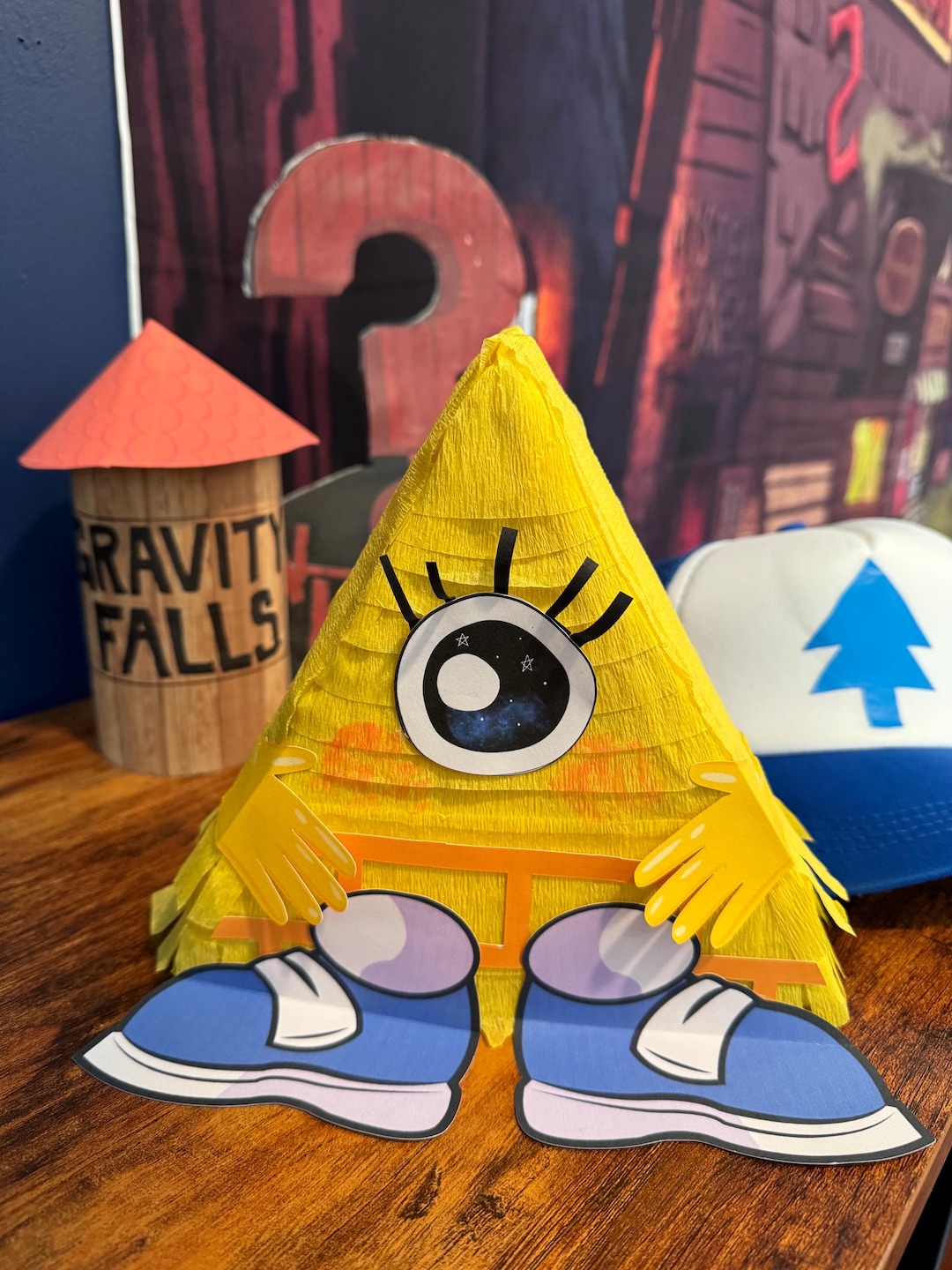MINI Gravity Falls Inspired Baby Bill Cipher MINI Piñata for Parties 7. ...