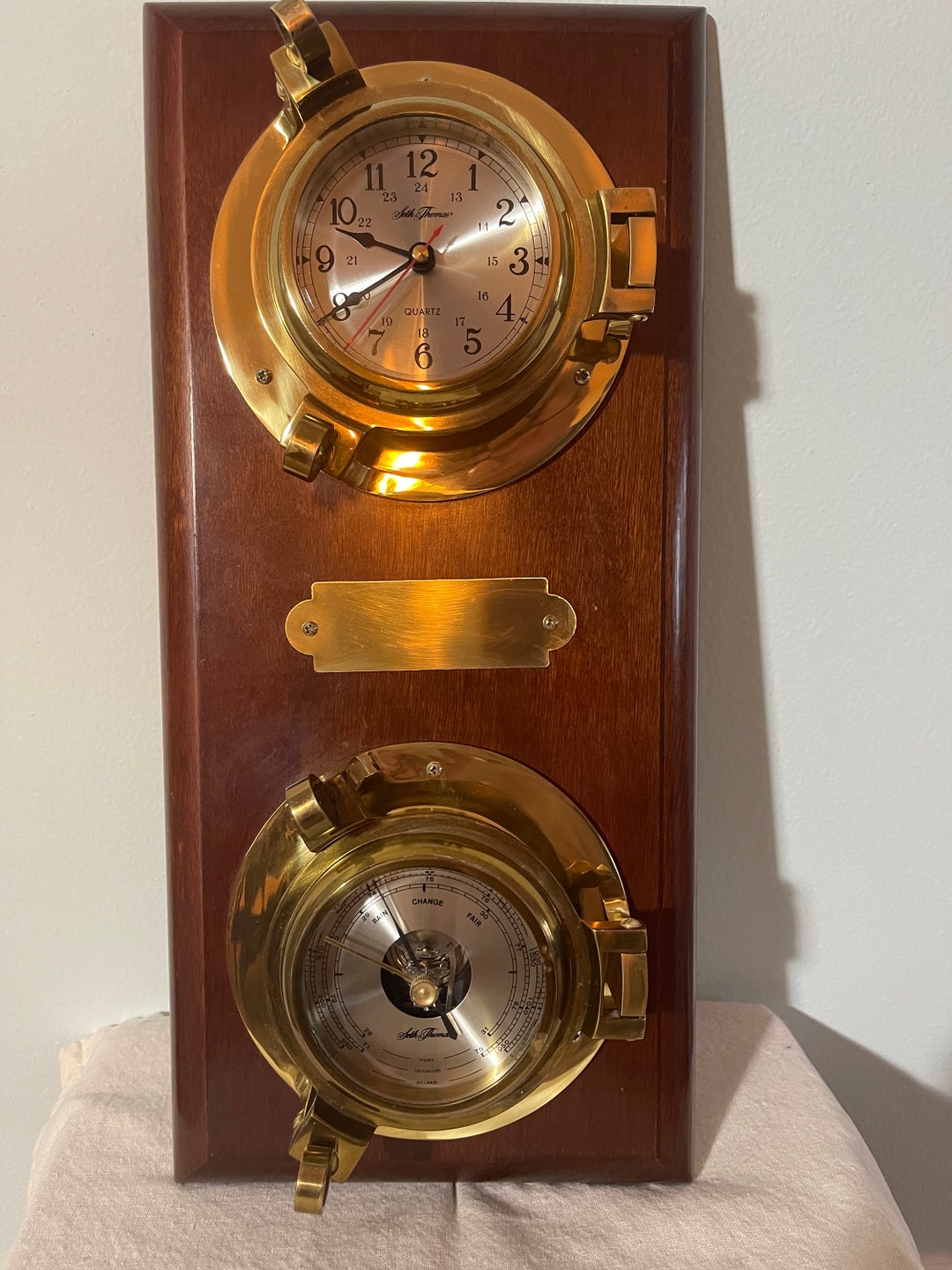 Seth Thomas Seaside Clock & Barometer - Etsy