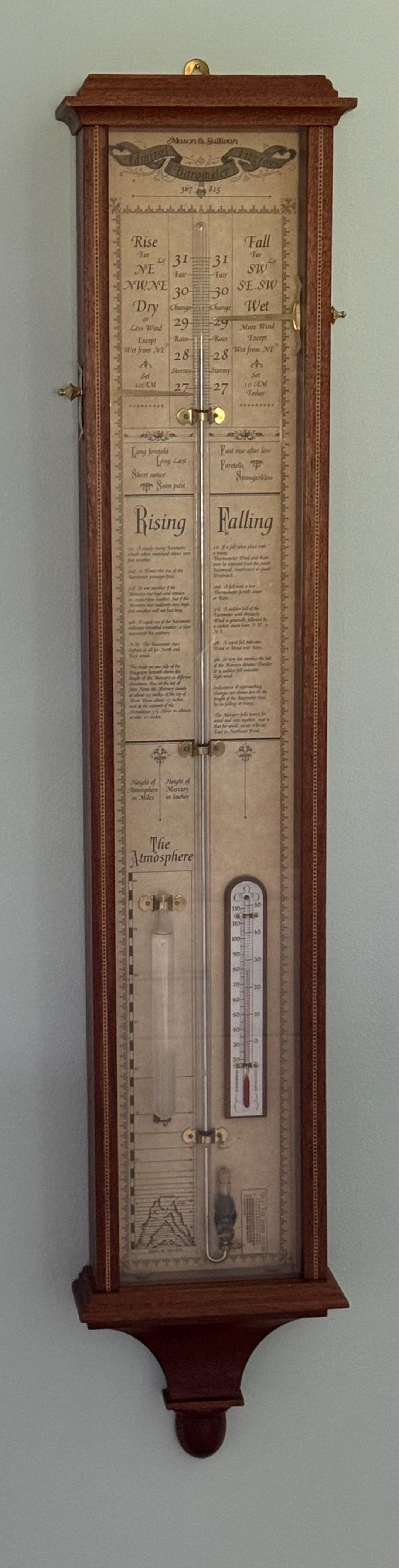 Mason & Sullivan Admiral Fitzroy Barometer - Etsy