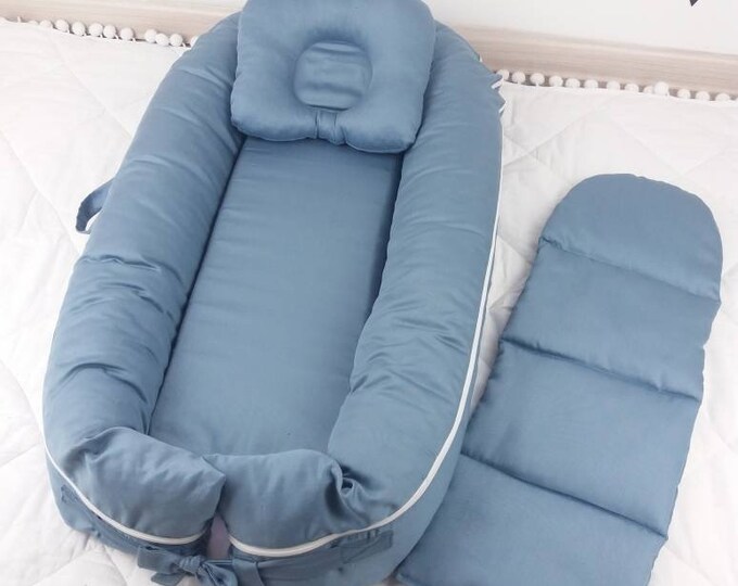 DELUXE Baby Nest Baby Lounger Sleep Bed Baby Bed Co Sleeper Baby Nest ...