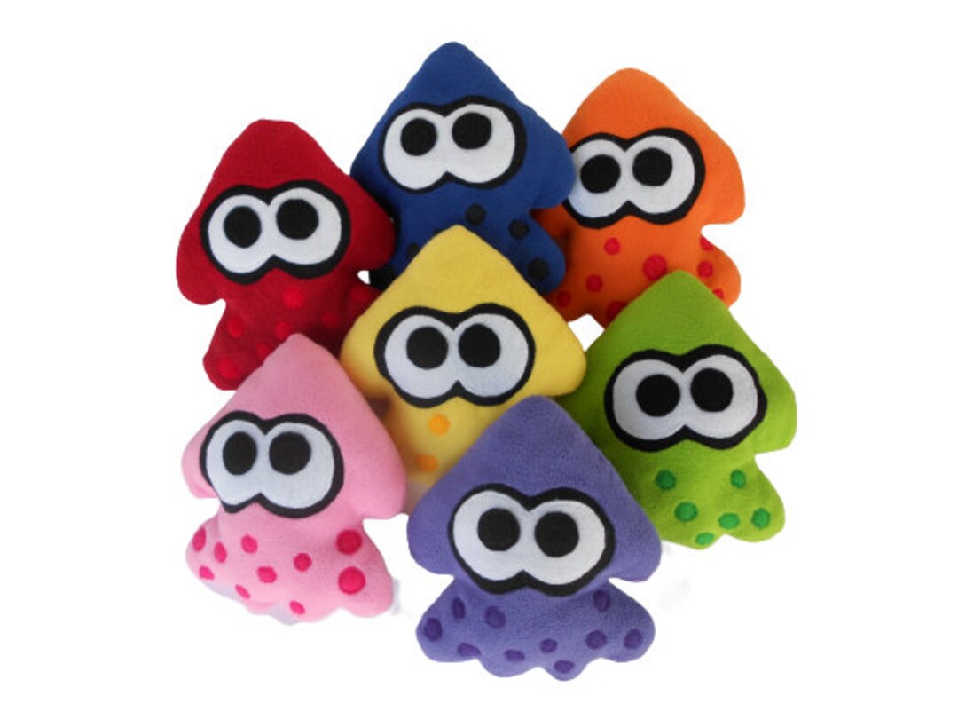Splatoon 3 Inspired Handmade Squid Plushies Available in 8 Colors - Etsy