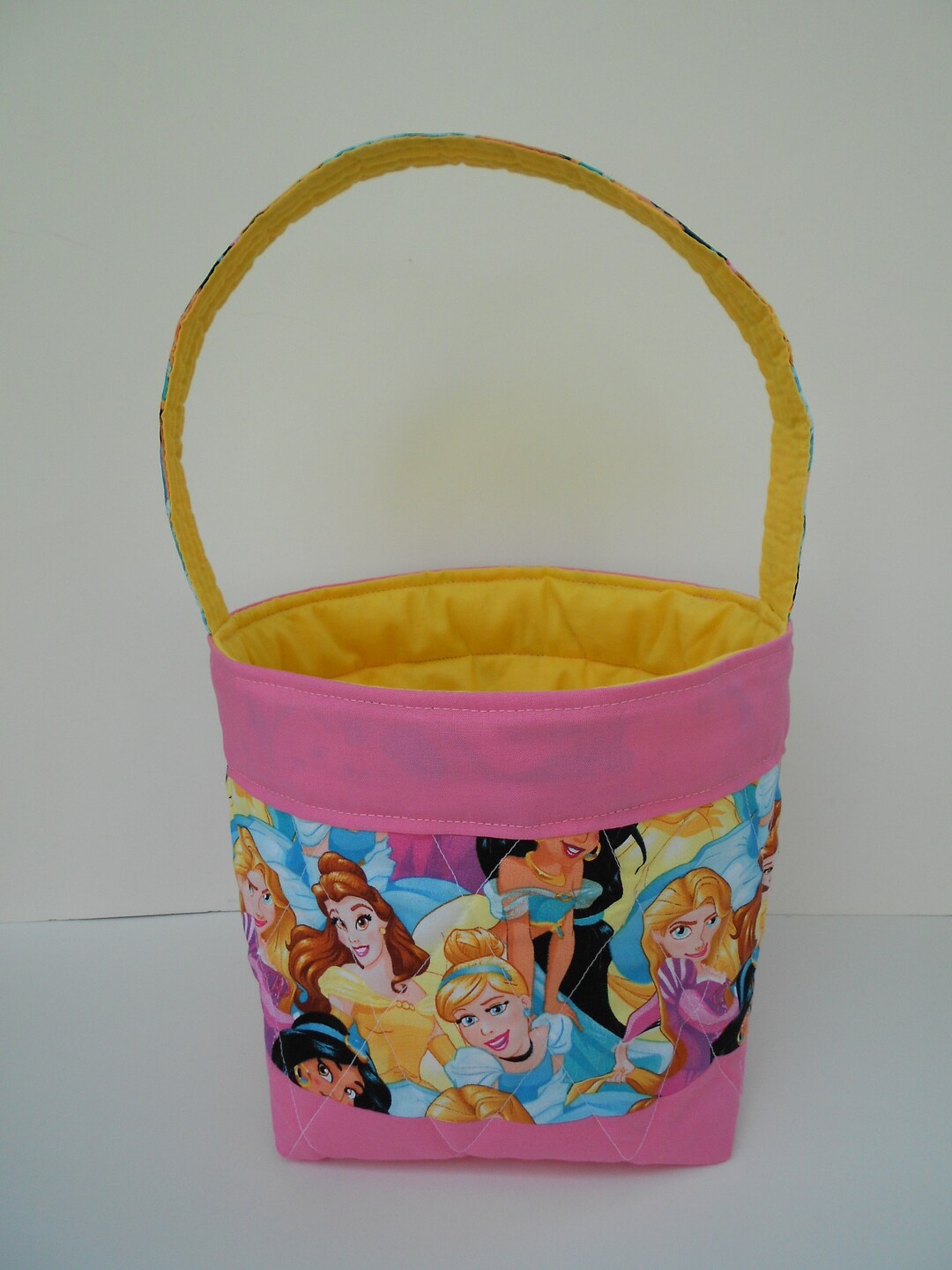 Handmade Quilted Basket in a Disney Princesses Print - Etsy