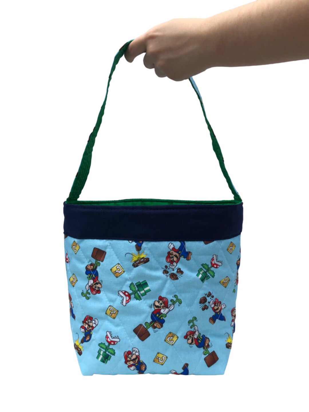 Super Mario Basket: Handmade Quilted Halloween or Easter Basket - Etsy
