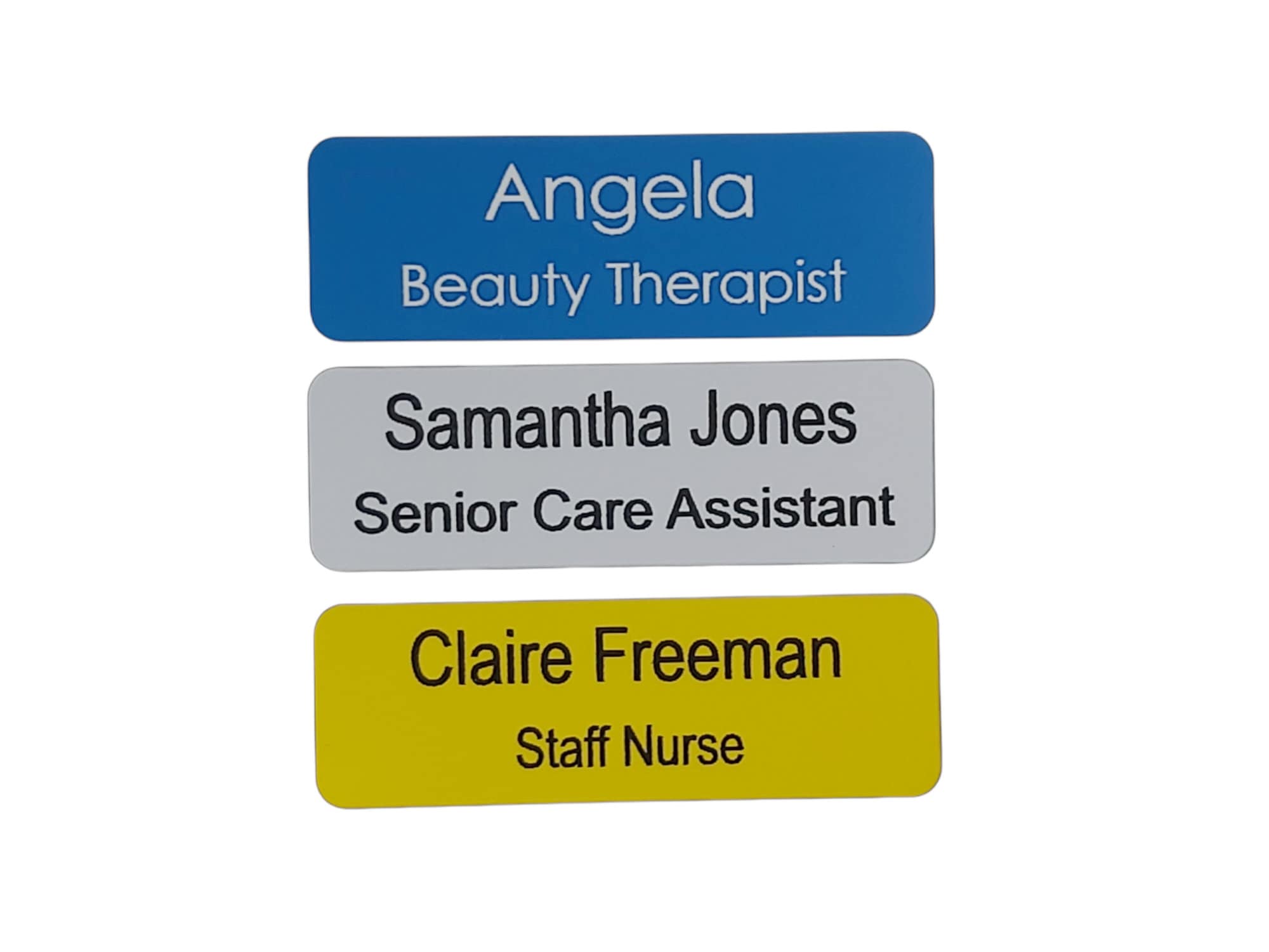 Personalised Name Badges With Plastic Safety Pin or Magnetic - Etsy UK