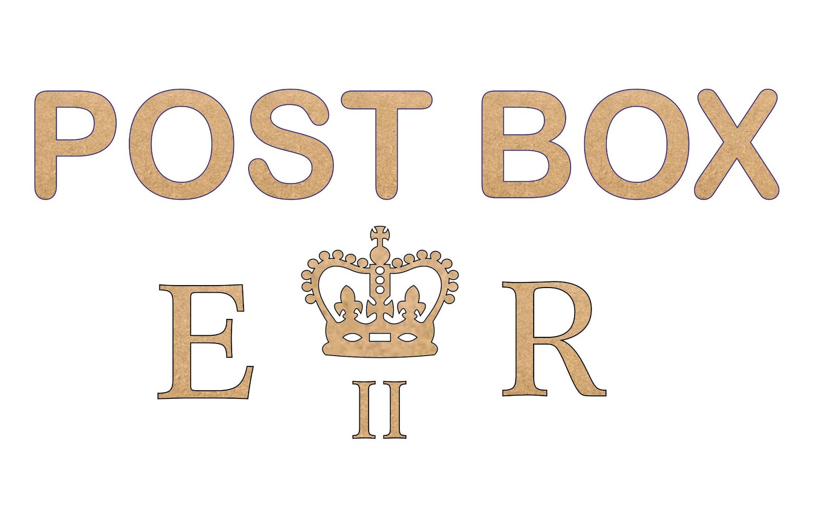 Diy post box letter set / set of MDf unpainted post box | Etsy