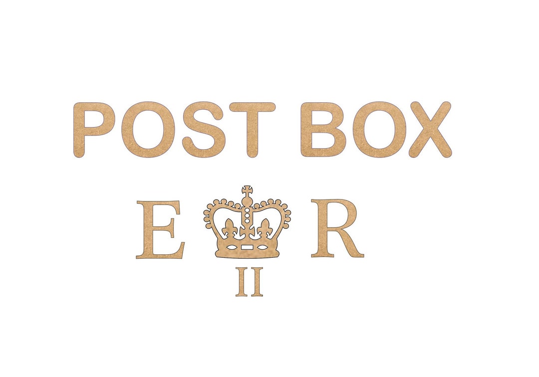 Diy Post Box Letter Set / Set of Mdf Unpainted Post Box Letters / Er ...