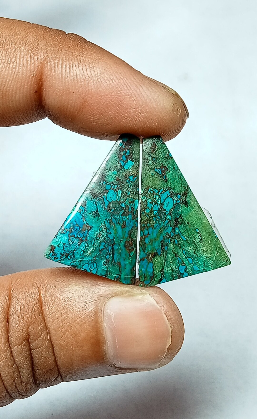 Shattuckite Pair Gemstone Natural Shattuckite Pair Cabochon - Etsy