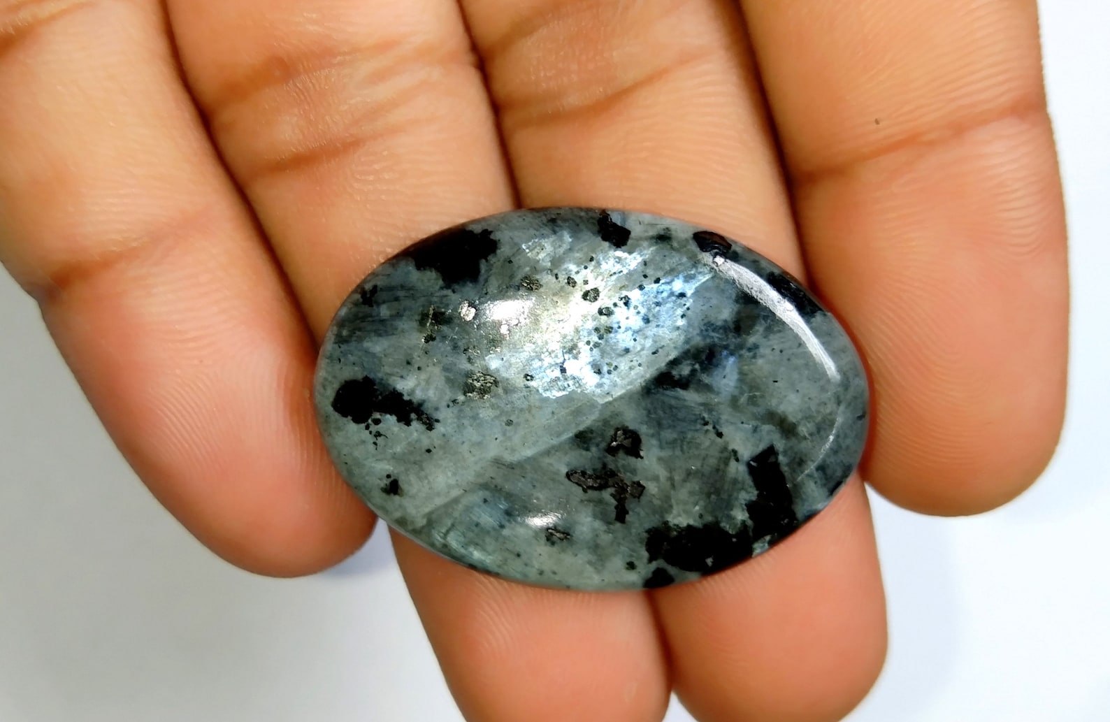 Larvikite Palm Stones Cabochon 100%natural Larvikite Crystal - Etsy UK