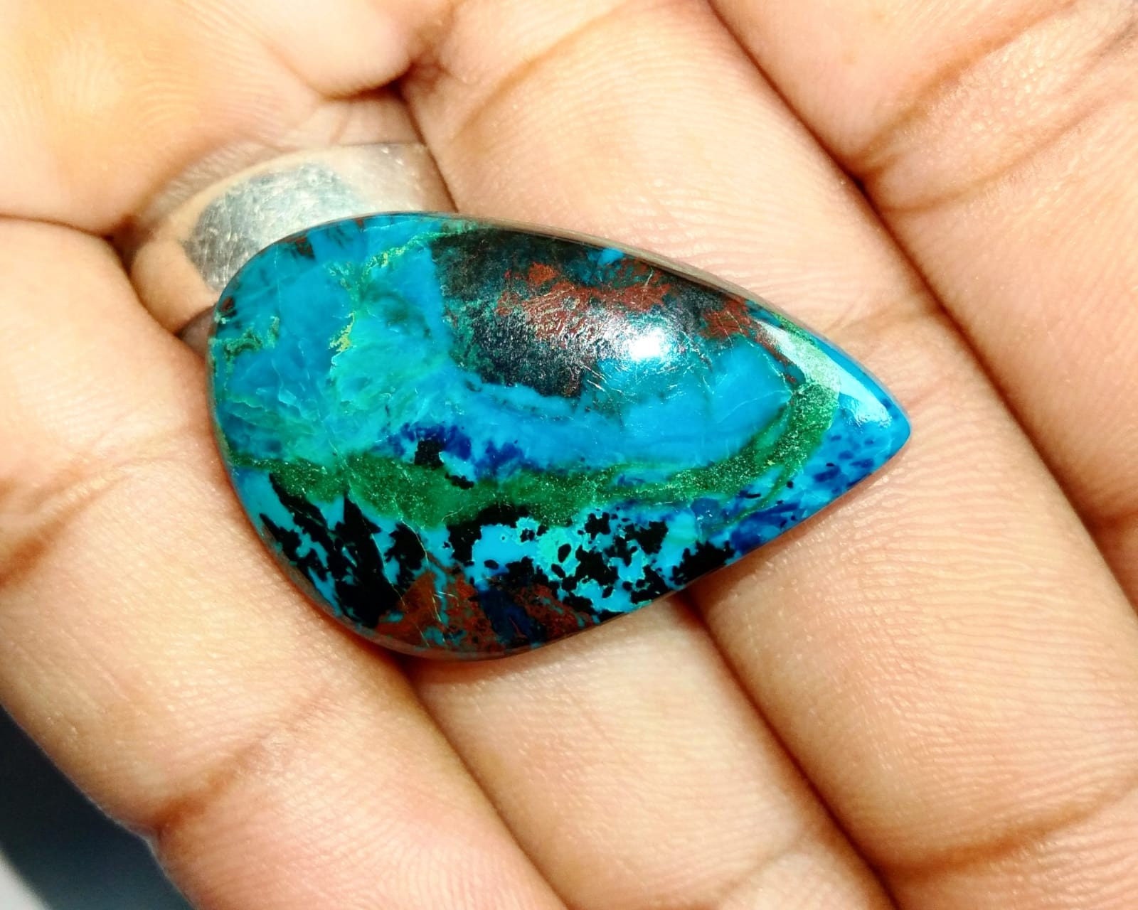 Natural Shattuckite Gemstone Shattuckite Cabochon Natural | Etsy