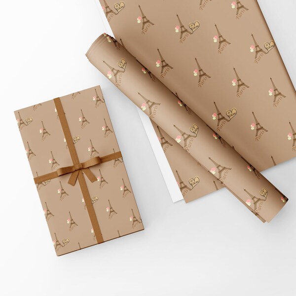 Paris Themed Wrapping Paper - Etsy
