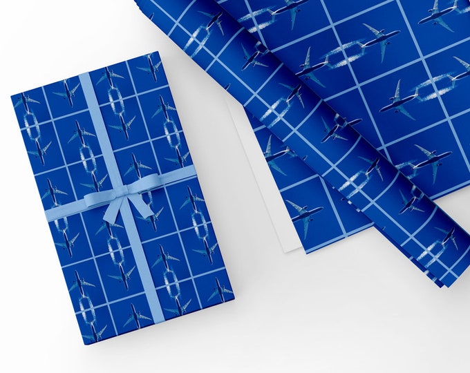 Plane, Aeroplane, Airplane Wrapping Paper Recycled and Recyclable 2 ...