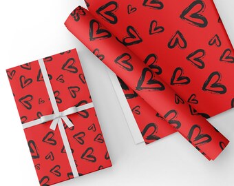 Unique High Quality Red Heart Gift Wrapping Paper-size A3 GP-150 - Etsy
