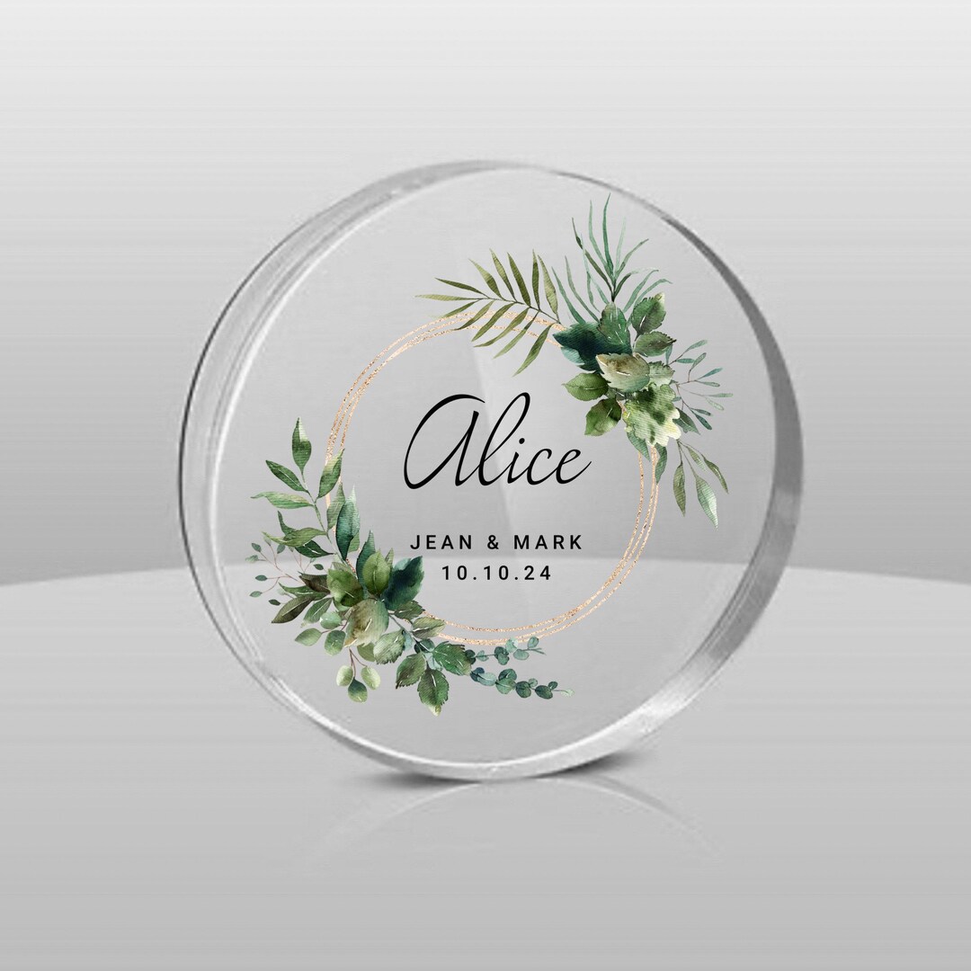 Personalised Acrylic Coasters-custom Wedding Favors-clear Coasters ...