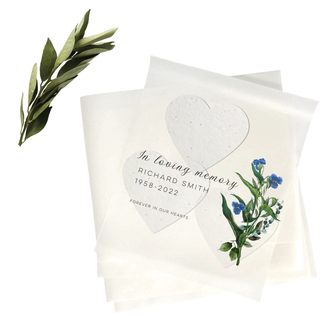 Memorial Seed Packet-seed Packet Favors-seed Packets-funeral Seed ...