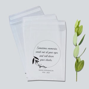 Funeral Tissue Pack-any Design Personalised Wedding Tissue Packs ...