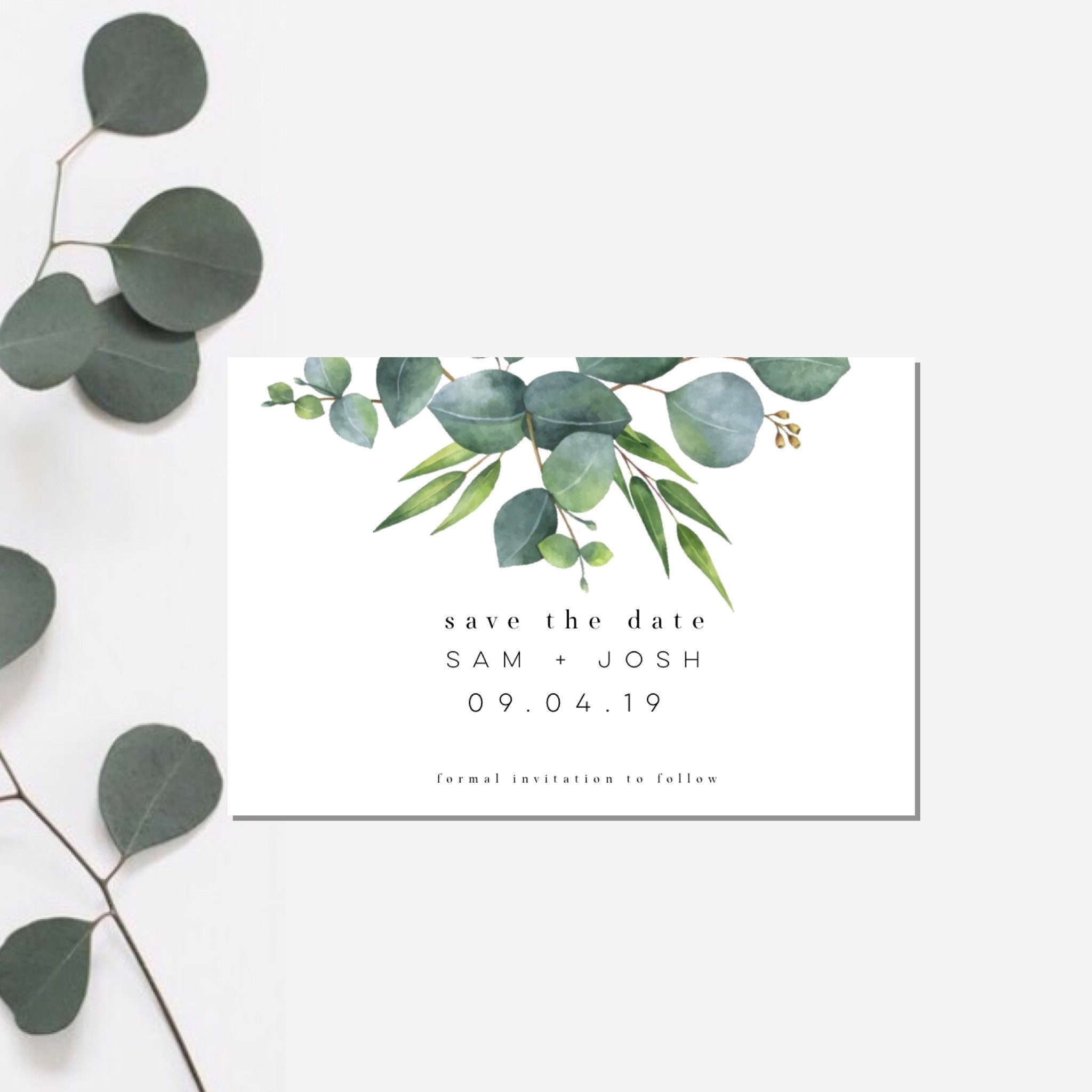 Greenery Wedding Invitation-wedding Invitation Set-wedding | Etsy