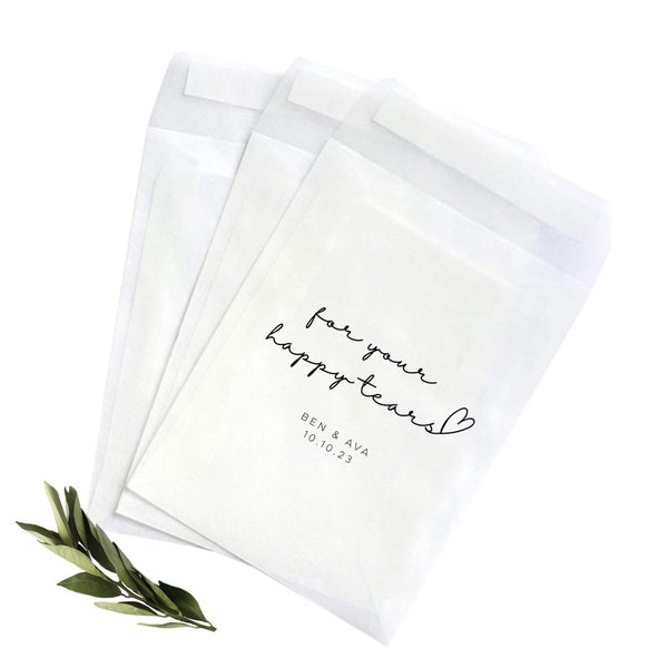 No Ugly Crying Tissue Packets Wedding Tissues for Your Happy Tears ...