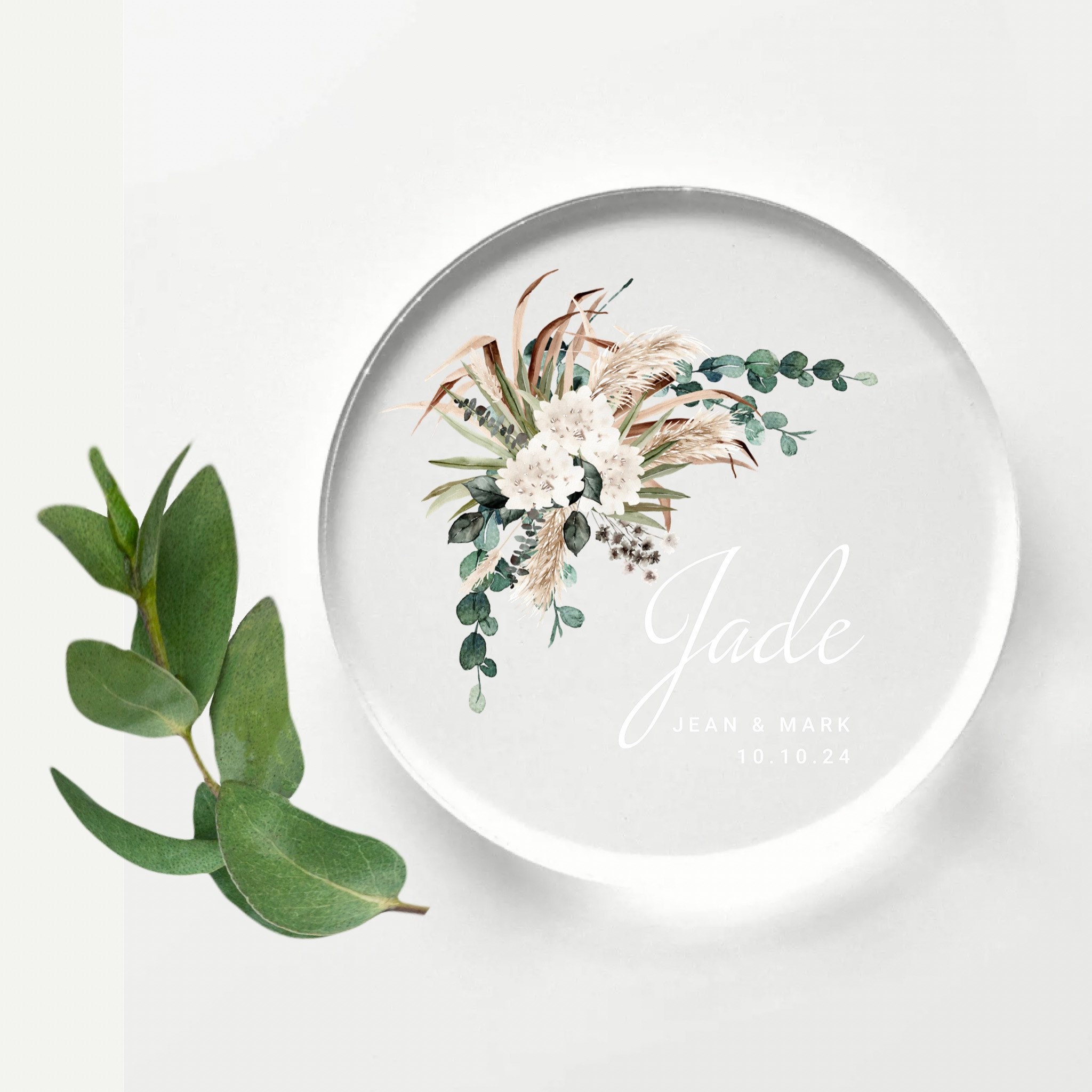 Personalised Acrylic Coasters-custom Wedding Favors-clear - Etsy