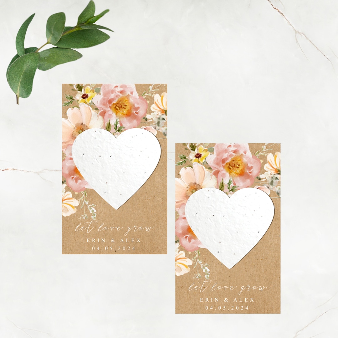 Personalised Wedding Favors-plantable Wedding Favor-wedding Favours ...