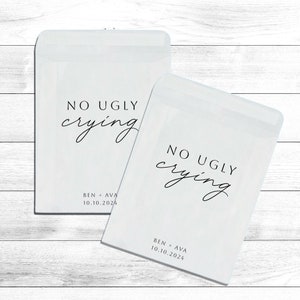 No Ugly Crying Tissue Packets | Wedding Tissues | for Your Happy Tears ...