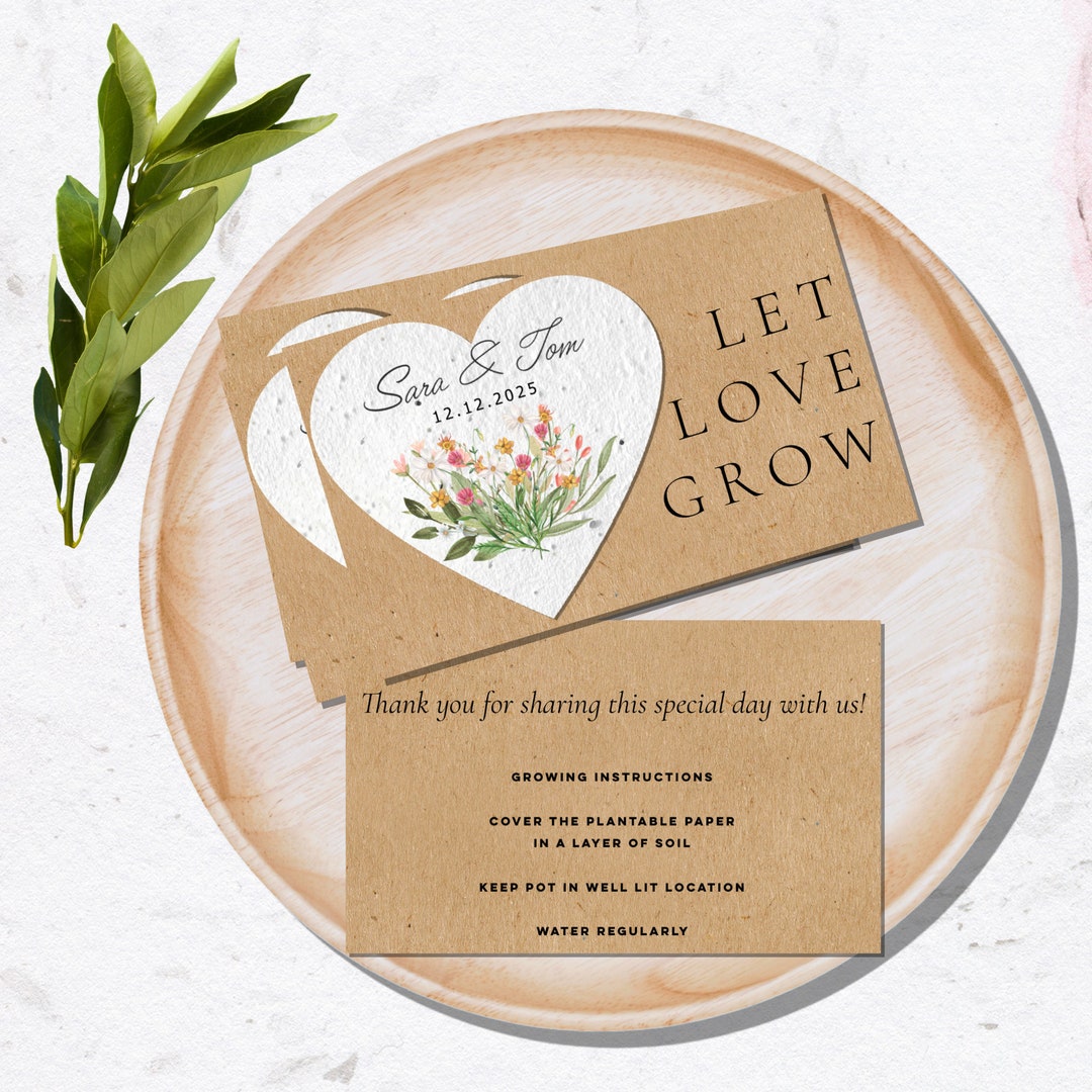 Wedding Favors-plantable Wedding Favor-wedding Favours-seed Favors ...