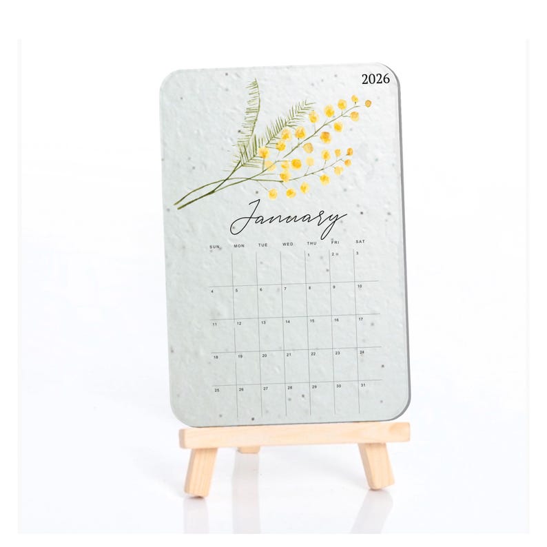 2026 Plantable Wildflower Seed Paper Calendar: Sustainable Gift - Etsy ...