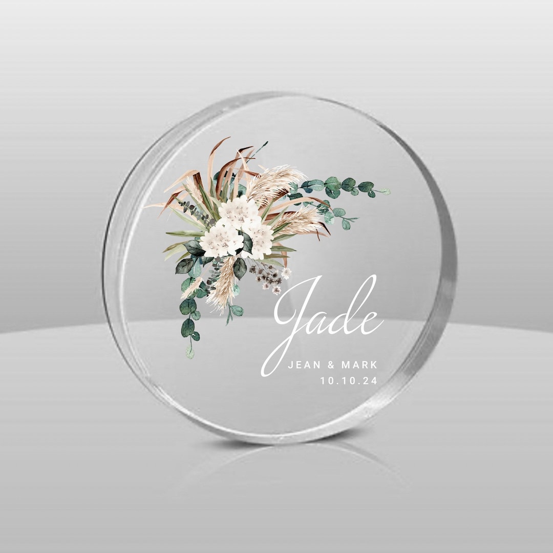Personalised Acrylic Coasters-custom Wedding Favors-clear Coasters ...
