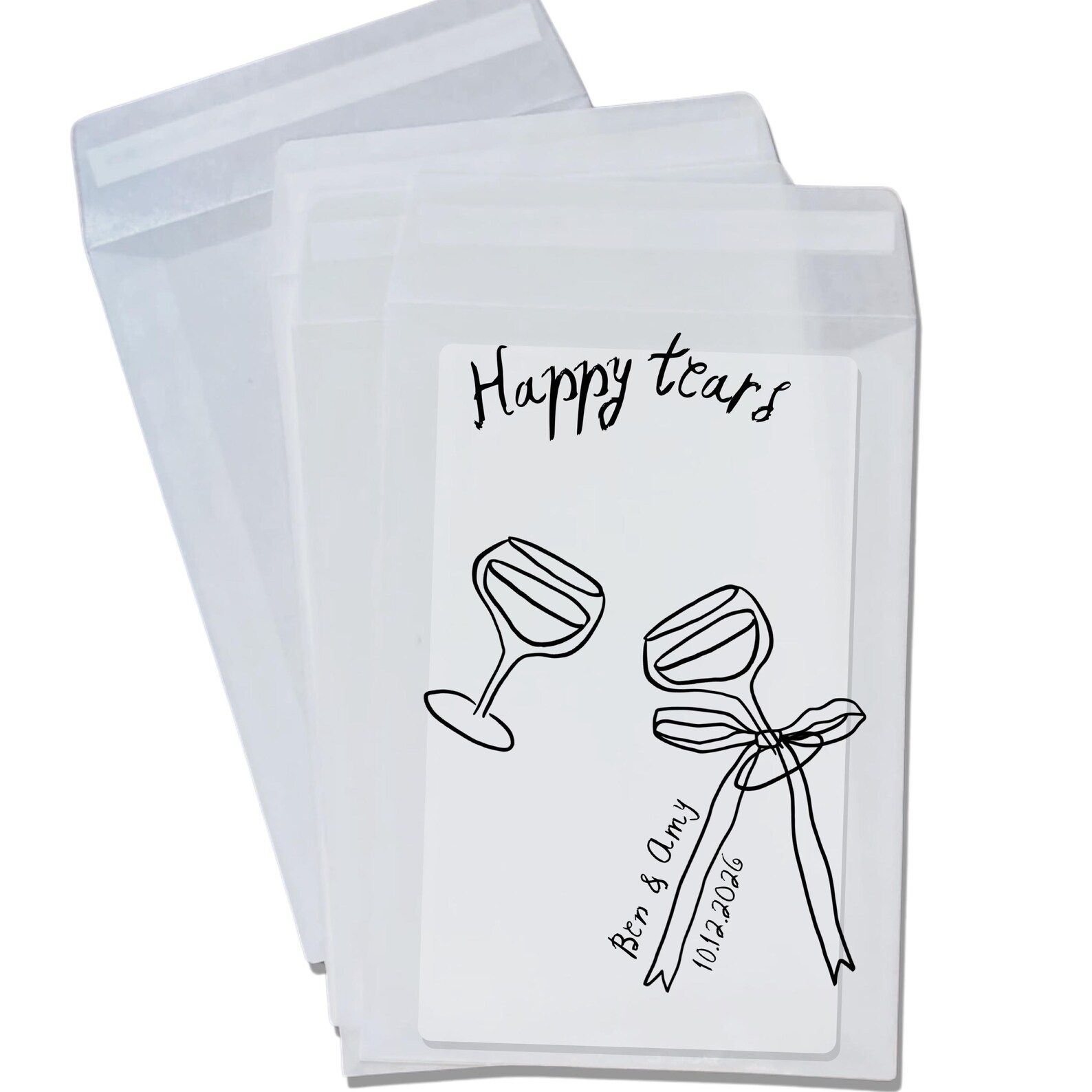 Any Design Personalised Wedding Tissue Packs | Personalised Wedding ...