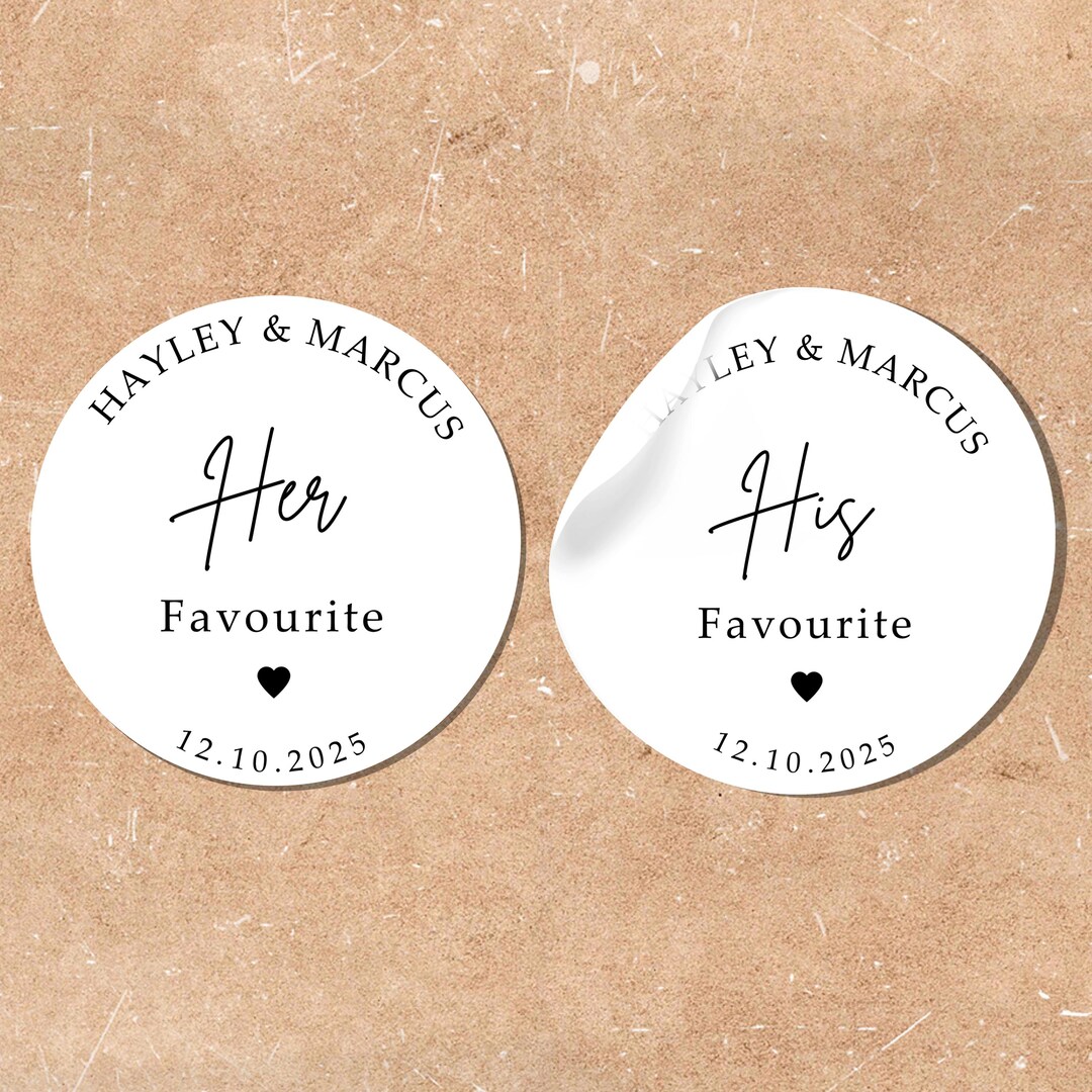 Personalised Wedding Stickers | Wedding Welcome Stickers | Wedding ...