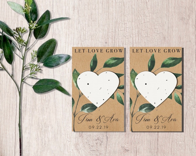 Plantable Wedding Favor-wedding Favours-wedding Favors-seed Favors ...