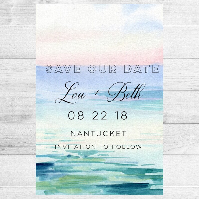 Destination Wedding Save the Date Postcard Magnet-save the - Etsy