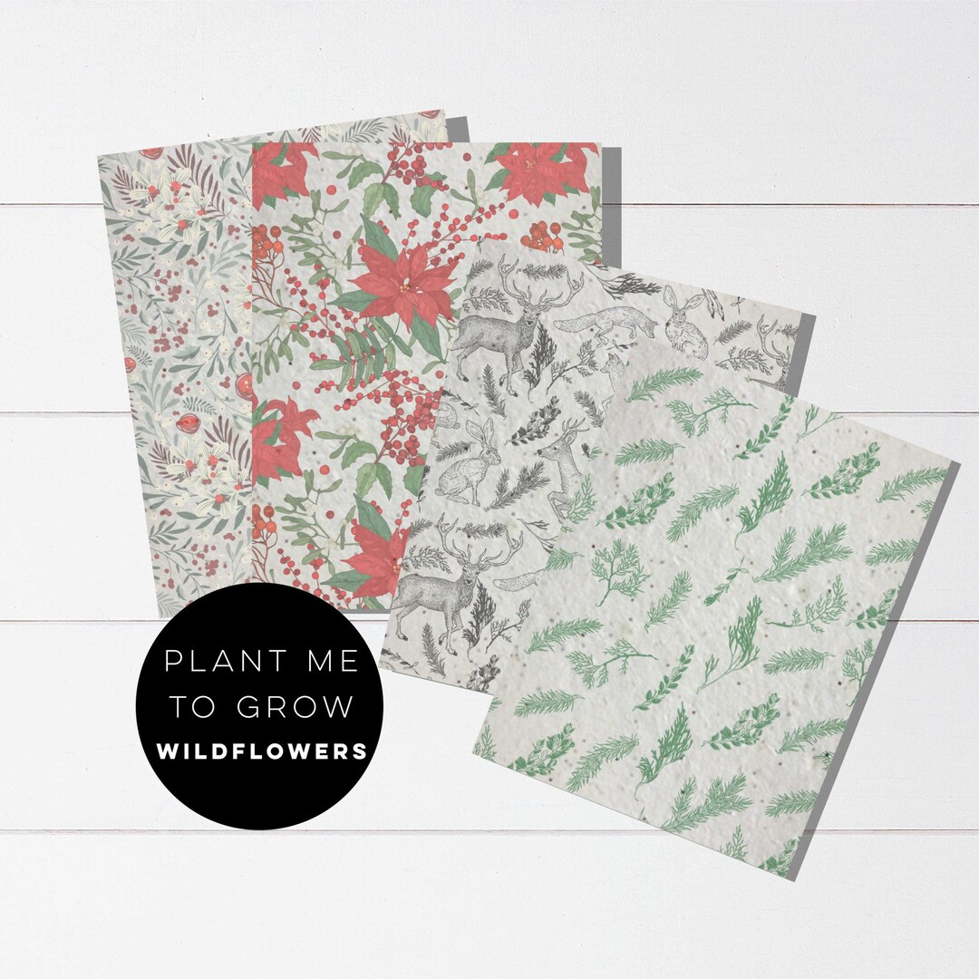 A4 Seed Paper-eco Friendly Packaging-wildflower Paper-christmas Paper ...