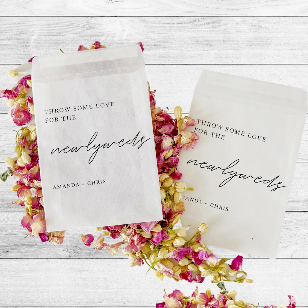 Wedding Confetti Bags | Biodegradable Glassine Bags | Wedding Favours ...