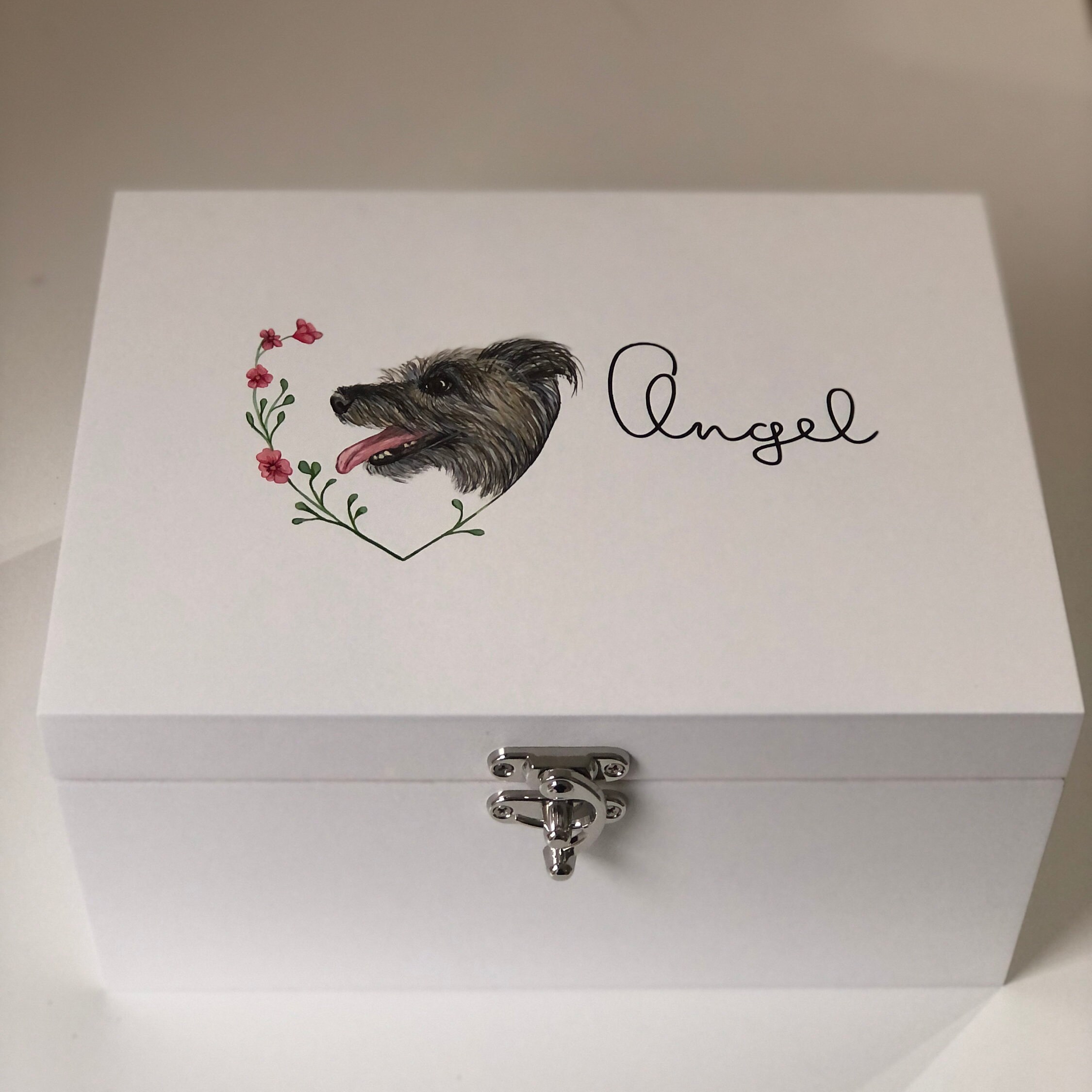 Bespoke Dog Keepsake/memory Box Hand Painted Personalised - Etsy Hong Kong