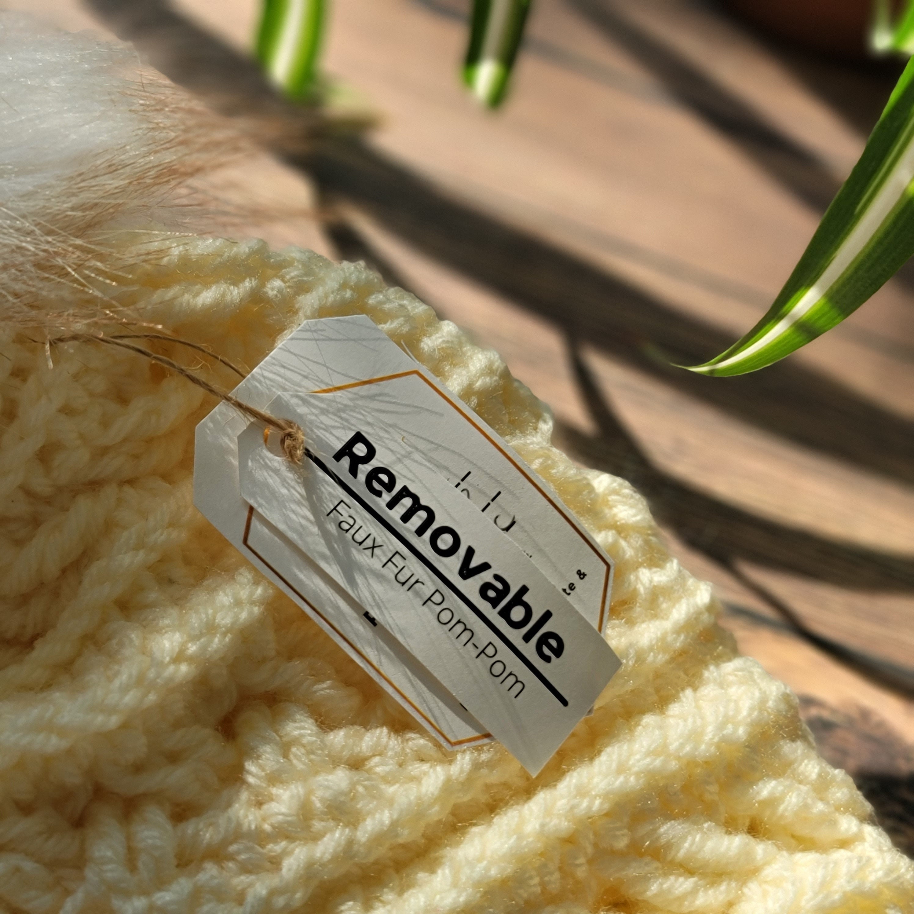 Merchandise Tag Template Toque and Pom Pom Tag Removable - Etsy