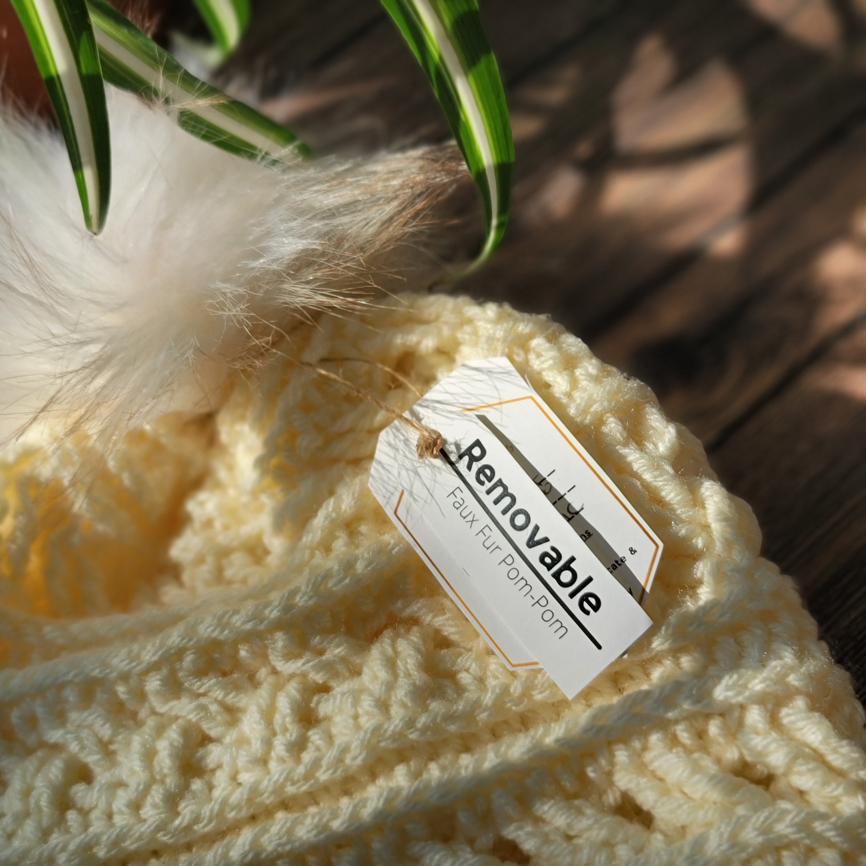 Merchandise Tag Template Toque and Pom Pom Tag Removable - Etsy