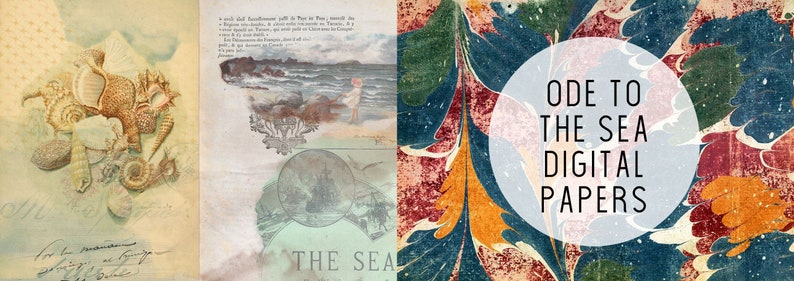 Vintage Nautical Ocean Sea Journal Papers Digital Download - Etsy